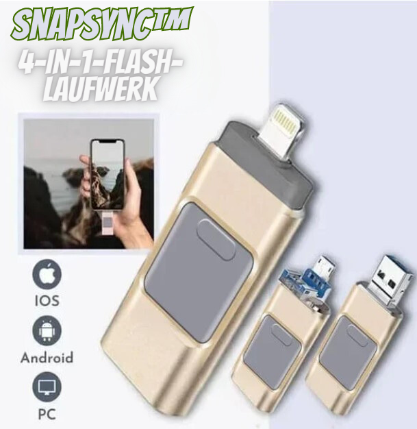 SnapSync™ | 4-in-1-Flash-Laufwerk – Vontaro