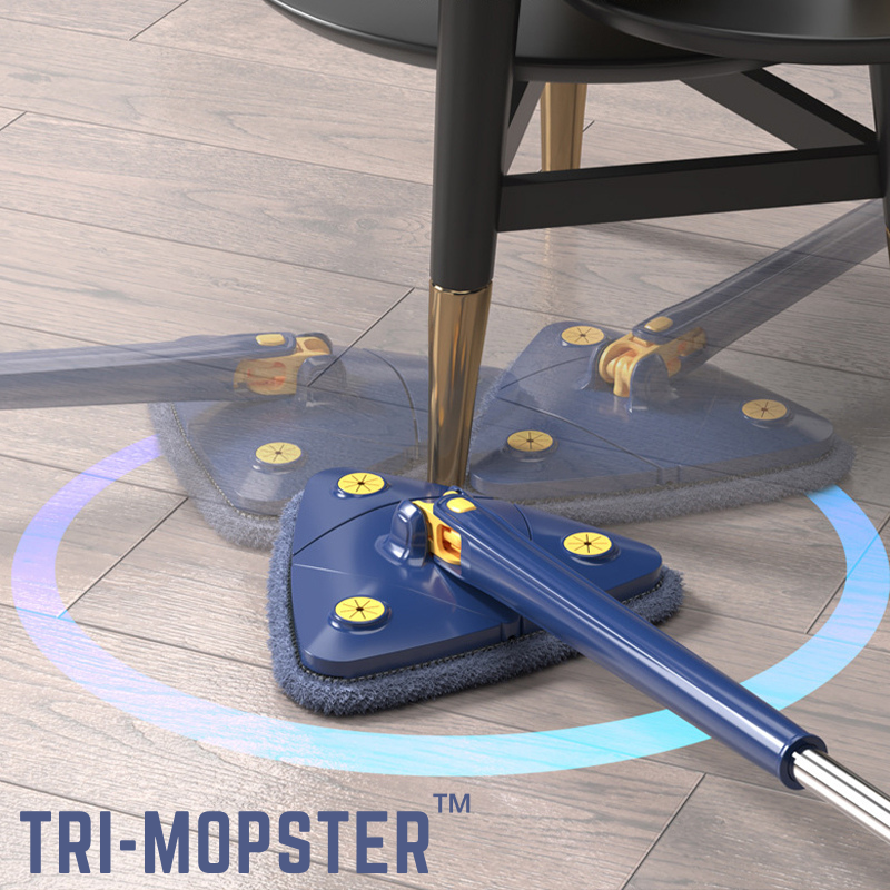 Tri-Mopster™ - Dreieckiger 360er Reinigungsmopp – Vontaro