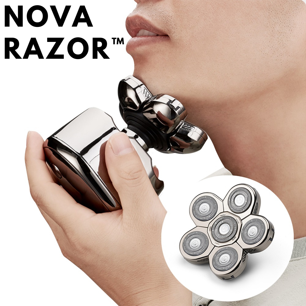 NovaRazor™ - Schnurloser 6-Klingen-Rasierer – Vontaro